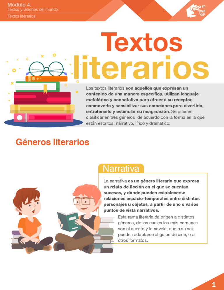 ¿Cuáles son los 5 textos literarios? - We School