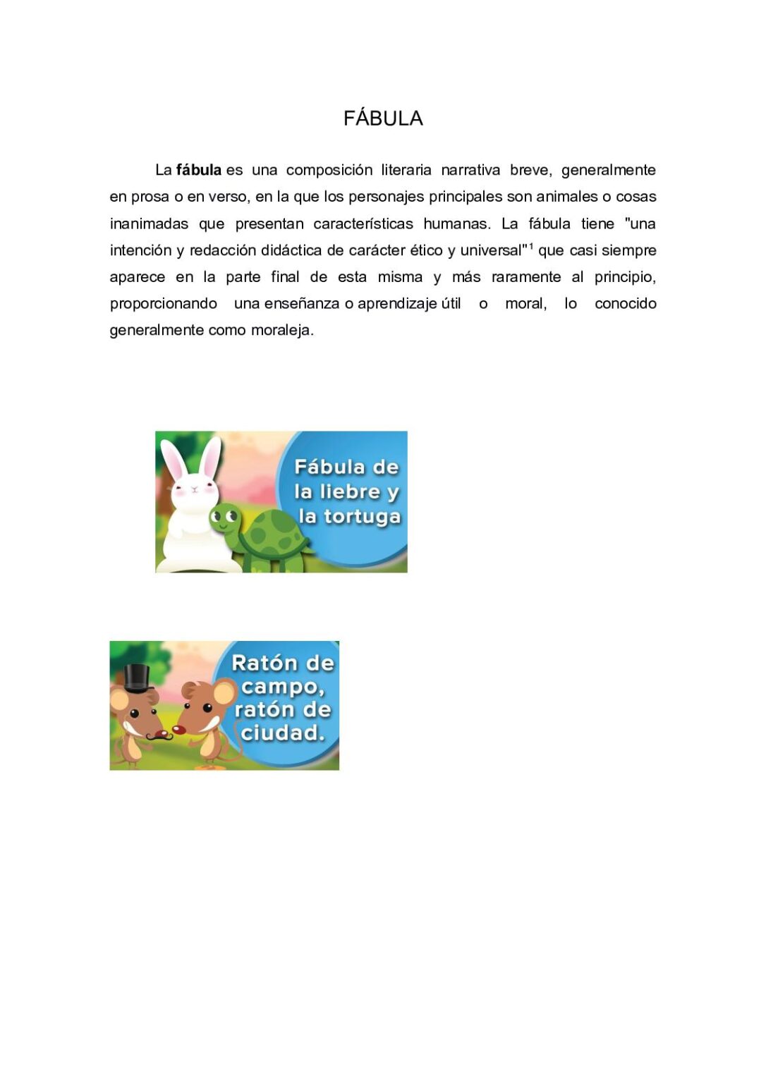 ¿Qué es una fábula con animales? - We School